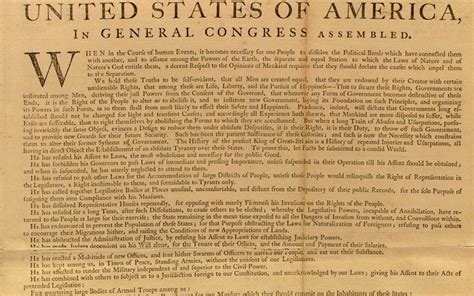 The Unanimous Declaration Of The Thirteen United States Of America