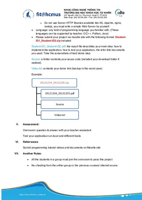 Pdf Mạng Máy Tính Đh Khoa Học Tự Nhiên Hcm Socket Programming