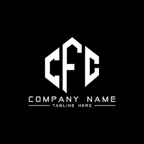CFC Letter Logo Design mit Polygon Form CFC Polygon und Würfelform