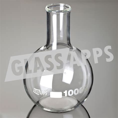 Flask Flat Bottom Narrow Neck Diniso Glassapps