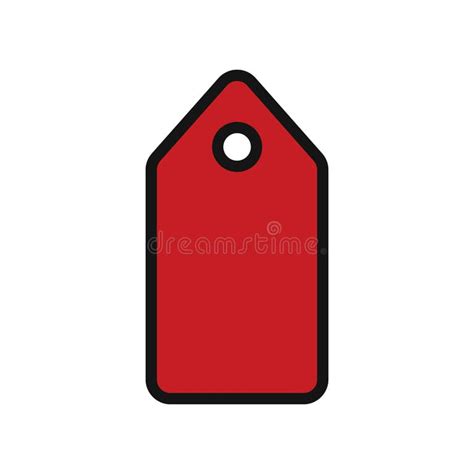 Label Line Icon Isolated On White Background Black Flat Thin Icon On Modern Outline Style