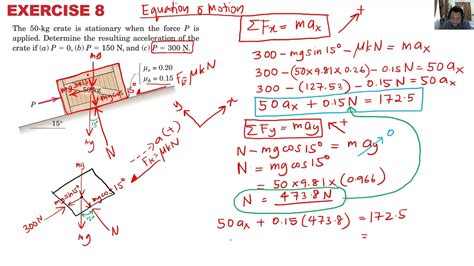 Lecture 8 Dynamics Kinetics Particles Fma Part 3 Youtube
