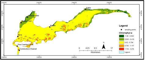 Chlorophyll A Mapping Using Gisrs Spatialnode