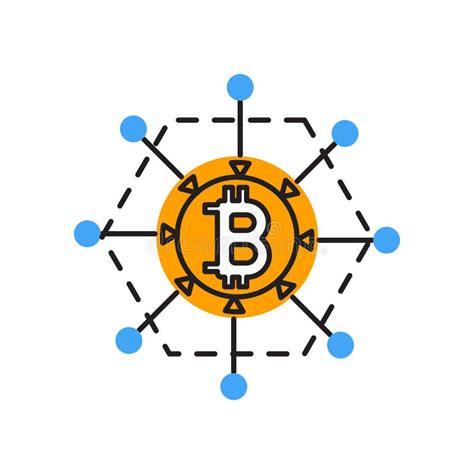 Blockchain Icon Vector Sign And Symbol Isolated On White Background