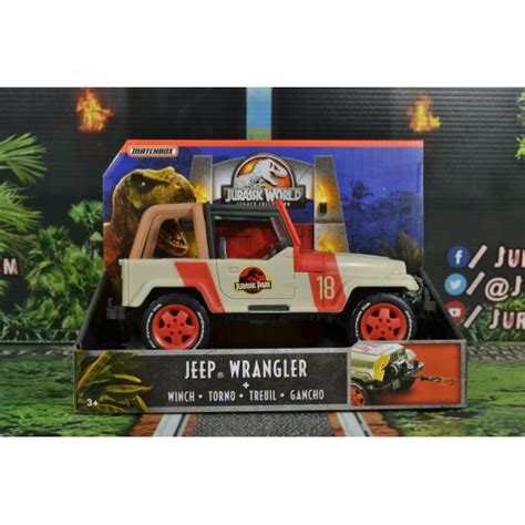 Jurassic World Legacy Collection Matchbox Jeep Wrangler Mattel Jurassic