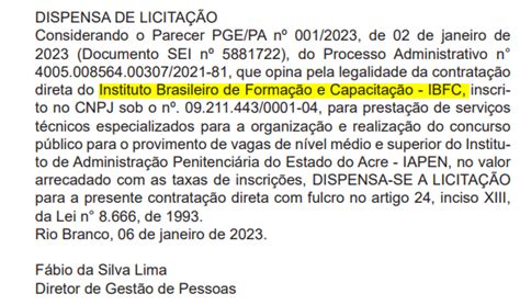 Polícia Penal Ac Ibfc é A Banca 260 Vagas Previstas
