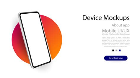 Smartphone Frame Less Blank Screen Rotated Position Smartphone