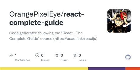 github orangepixeleye react complete guide code generated following