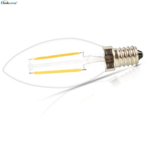 ELINKUME 2W Candelabra LED Bulbs, 20W Light Bulbs Equivalent, LED Warm ...