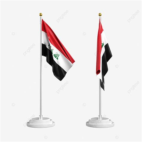 علم العراق مع القطب العلم استقلال وطني Png وملف Psd للتحميل مجانا
