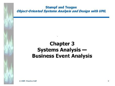 Stumpf And Teague Objectoriented Systems Analysis And Design