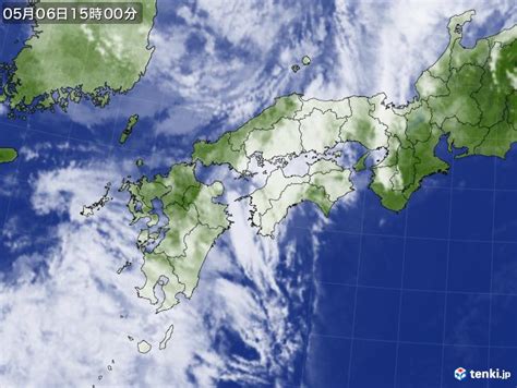 過去の気象衛星西日本2023年05月06日 日本気象協会 Tenkijp