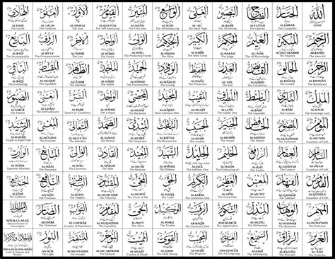 Tudo Ao Mesmo Tempo 99 Names Of Allah Al Asma Ul Husna
