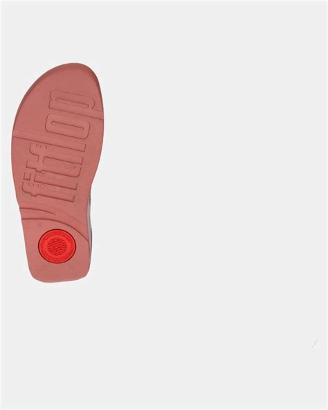 Fitflop Lulu Glitter Splash Slippers Voor Dames Roze Shoemixxnl