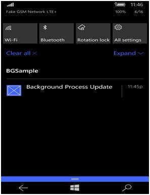 Background Task In Universal Windows Program Part Three