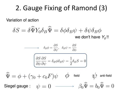 ppt gauge fixing problem in cubic superstring field theory powerpoint
