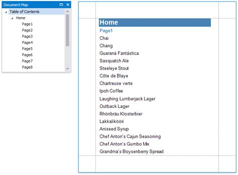 Add Bookmarks And A Document Map Net Reporting Tools Devexpress Documentation