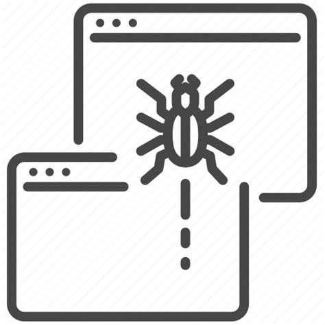 bug move qa spread spyware virus icon download on iconfinder