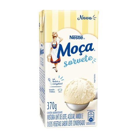 Mistura Para Sorvete Sabor Leite Condensado Nestlé Moça Caixa 370g