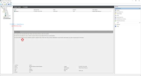 Failover Cluster 警告 Computer Object Could Not Be Updated ~ 不自量力 の