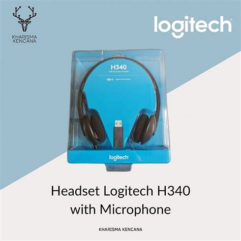Audio Headset Headset Logitech H With Microphone Usb Computer Kharisma Kencana