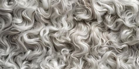 Curly Wool Texture Closeup Premium AI Generated Image