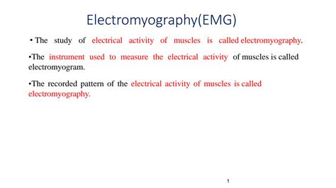 SOLUTION Electromyography Emg Electrodes Used For Emg Emg Recording System Conduction Velocity