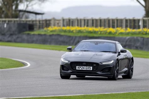 Jaguar F Type R On Track At The Goodwood Motor Circuit Editorial