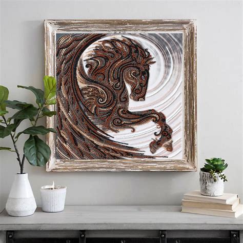 Diy Bead Embroidery Kitbeaded Wall Art Etsy