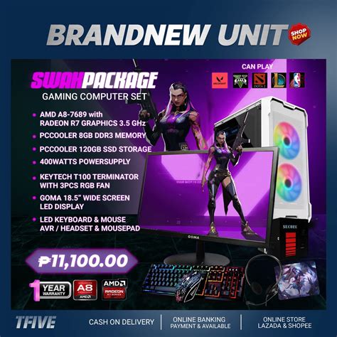 Gaming Computer Set Keytech Amd A8 7680 With Radeon R7 Graphics 3 5 8gb