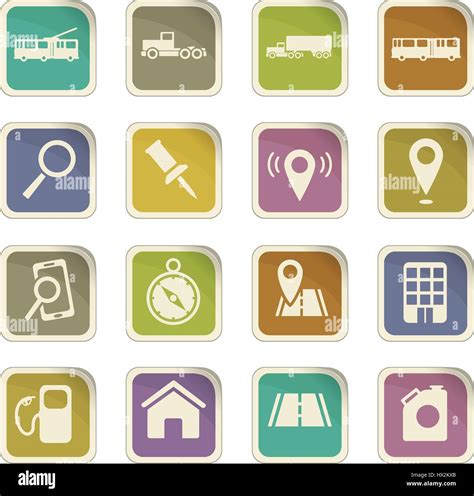 Navigation Vector Icons For User Interface Design Stock Vector Image
