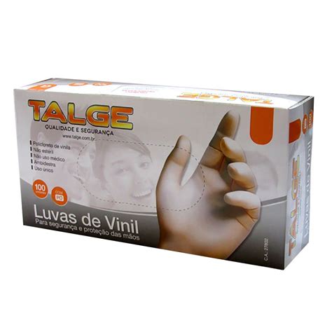 Talge Luva Procedimento Vinil P Pó c 100 unidades