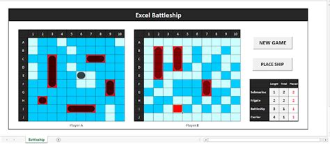 Excel Macro Fun Excel Battleship Game