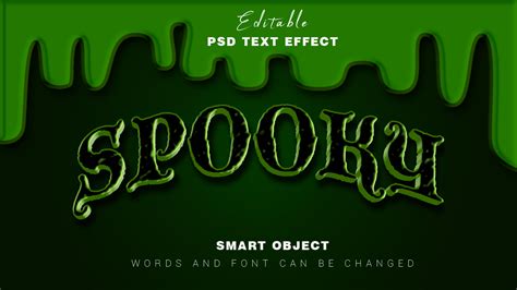 Spoky Editable Psd Text Effect 22454063 Psd