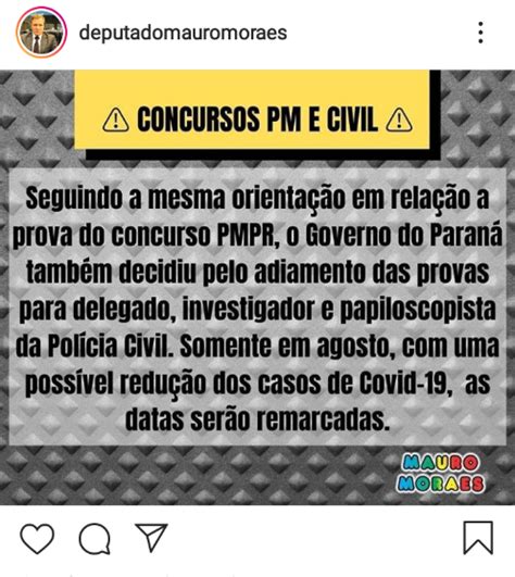 Concurso Pc Pr Concurso é Suspenso Diz Deputado
