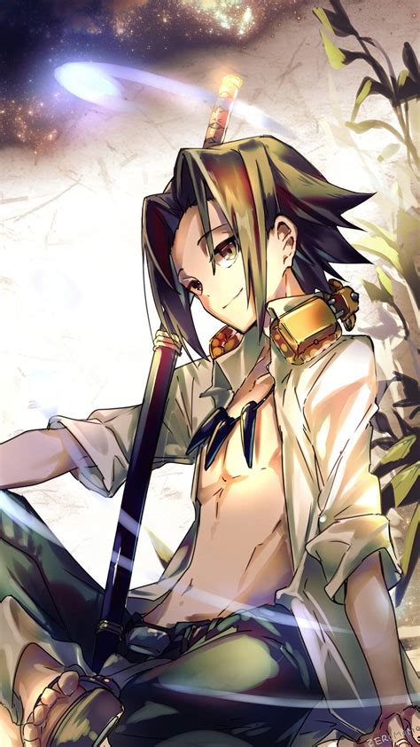 Shaman King Anime Yoh Asakura Anna Kyoyama HD Phone Wallpaper Rare