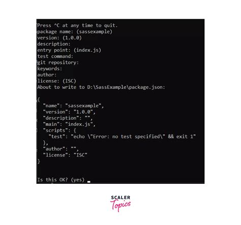 Install SASS Scaler Topics