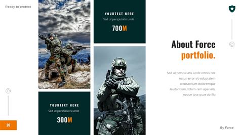 FORCE Army Military Police PowerPoint Template Presentation Templates