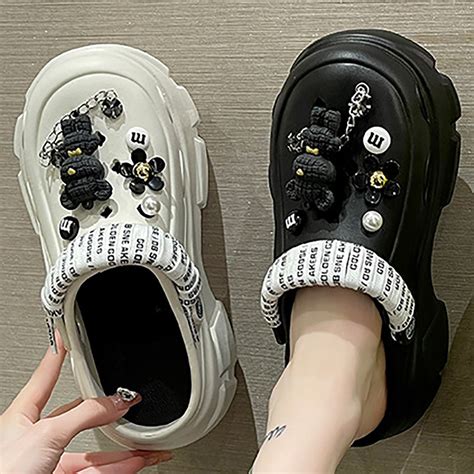 여성 7cm 키높이 통굽 슬리퍼