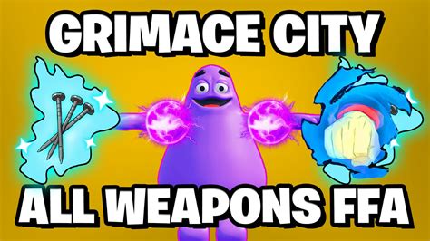🆕grimace City Ffa All Gunsandcars👾 0499 2598 1892 By Sit Fortnite