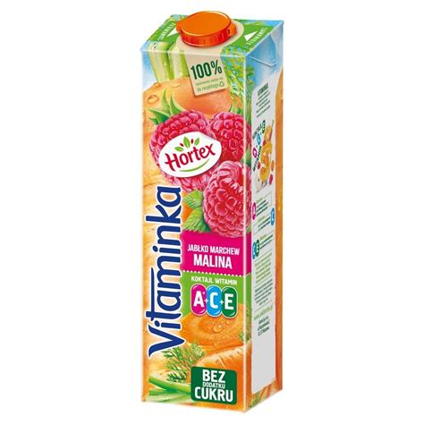Hortex Vitaminka Sok jabłko marchew malina 1 l Zakupy online z