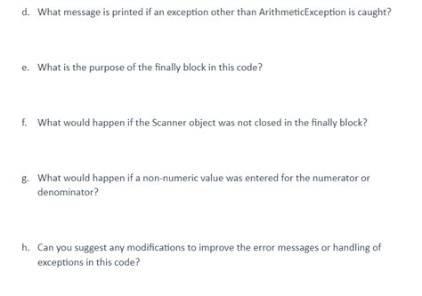 Solved When A Method Detects An Error It Can Create And Chegg Com