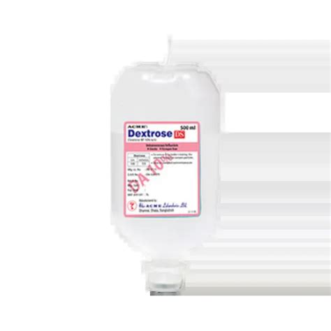 Dextrose Ds Iv Infusion 10 500ml Uses Dosage Side Effects Generic