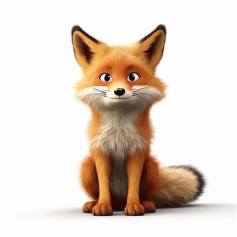 Premium Ai Image Impressive 3d Render Of Cute Fox In Pixar Style