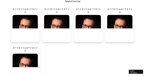 Tailwind Card Codesandbox