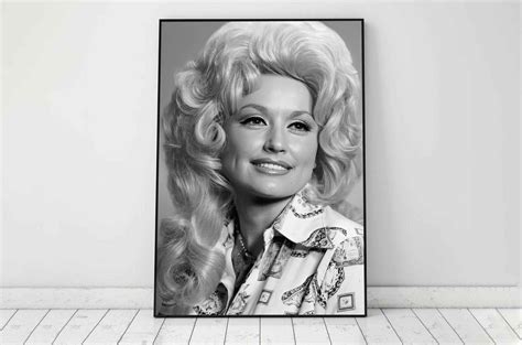 Young Dolly Parton Poster Feminist Print Black And White Etsy