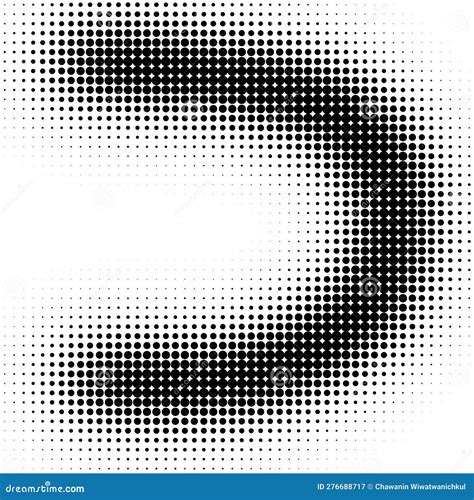 Halftone Dots Curve Shape Background Stock Image Illustration Of