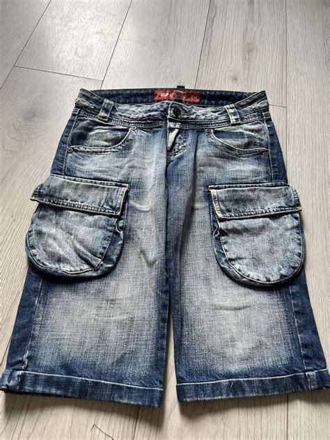 Vintage Vintage Baggy Wide Leg Jorts Denim Shorts Skate Cargo Y2k Grailed