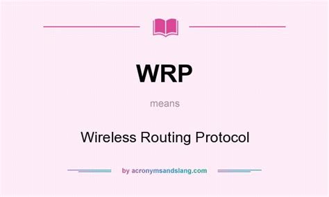 Wrp Wireless Routing Protocol In Undefined By
