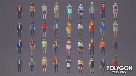 Polygon Town Pack Low Poly 3d Art By Synty